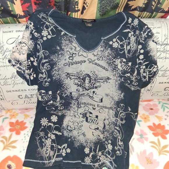 Susan Lawrence | Tops | Pretty Vintage Style Angel Shirt No More ...